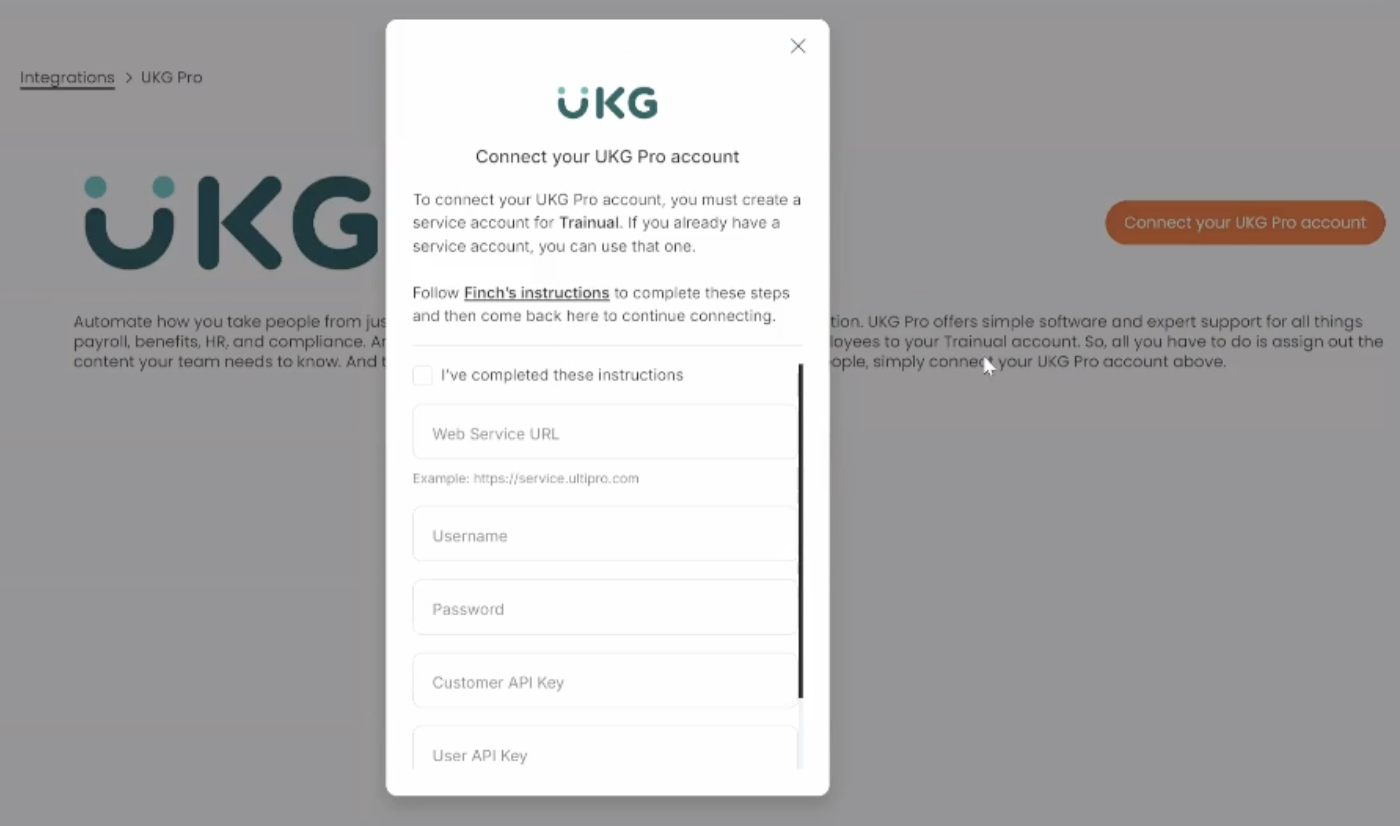 UKG Pro x Trainual Integration